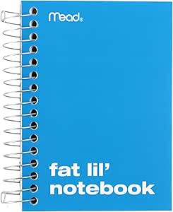 Amazon.com : Fat Lil' Notebook: 4 in. x 5-1/2 in. (Blue) : Office Products