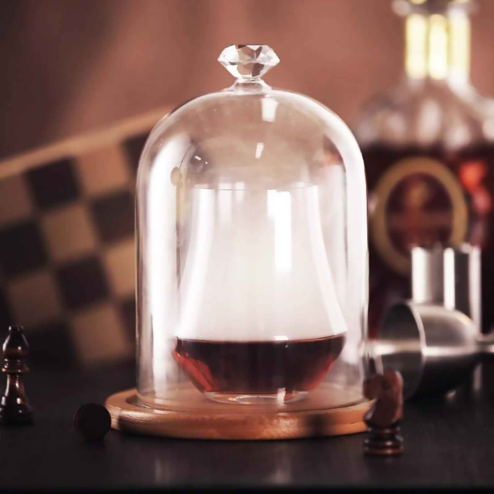 Amazon.com - MIAOLLUN Smoking Gun Dome for Cocktails, 7" X 4.7" Smoking ...