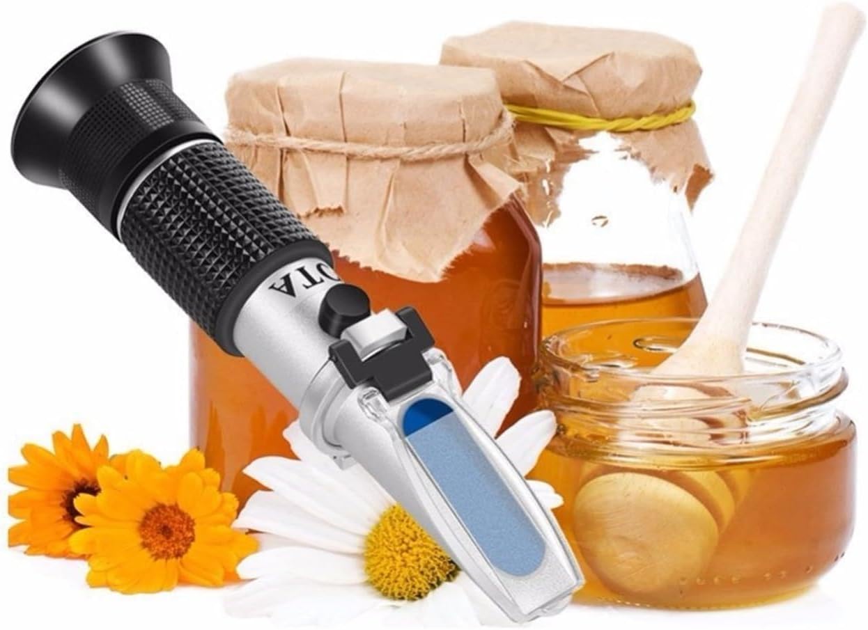 Refractometer, Handheld Refractometer Refraction Tools 58~90% 38~43 Be ...