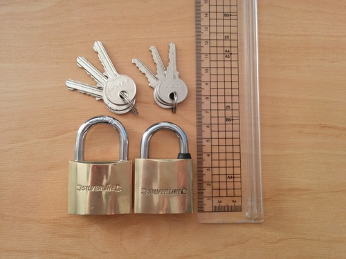 Silverline MSS02 Brass Padlock 30 mm : Amazon.co.uk: DIY & Tools