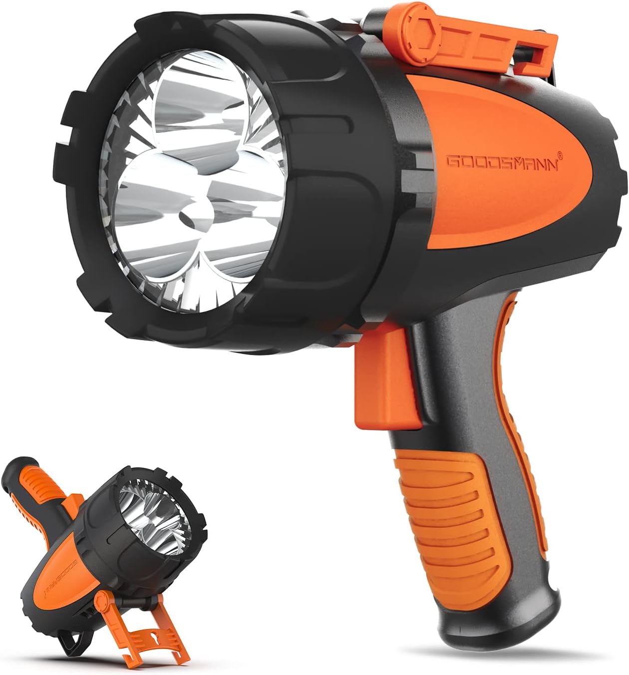 GOODSMANN LED Rechargeable Marine Handheld Spotlight 4500 Lumen Boat ...