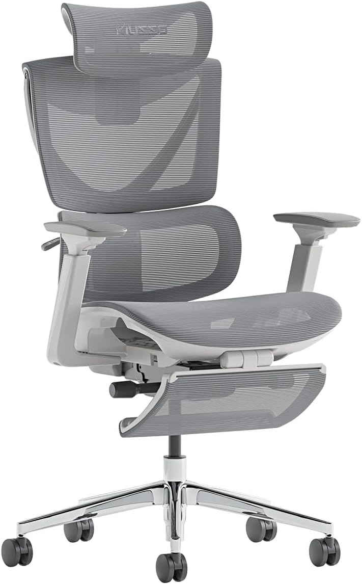 MUSSO V900 Structure Master Ergonomic Office Chair With 3-Level Adjustable Backrest, Lumbar ...