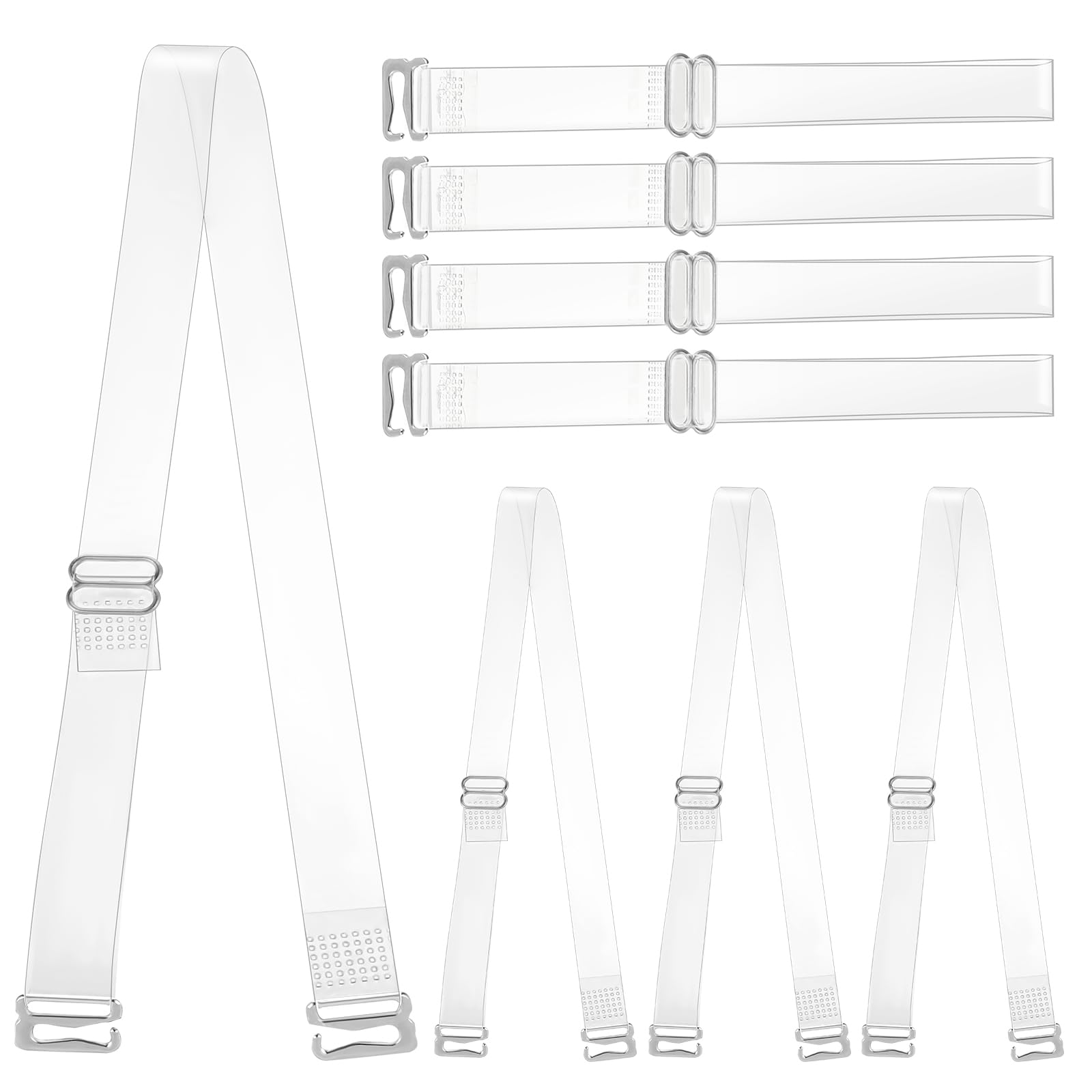 Invisible Bra Straps, 4 Pairs Clear Bra Straps Adjustable Transparent ...