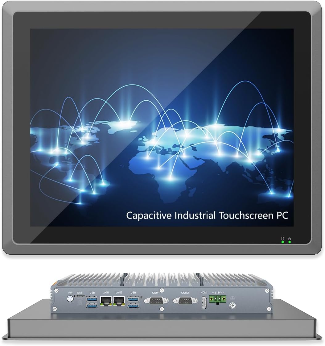 Amazon.com: NORQIN 19 inches Industrial Embedded Panel PC, 10 Point ...