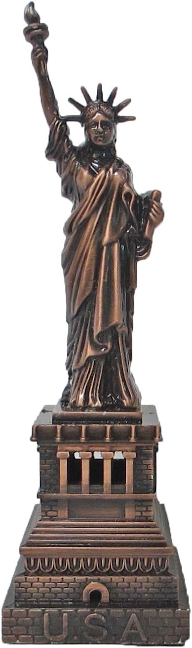 Amazon.com: Metal Statue of Liberty Sculpture Replica 4 Inches Tall ...