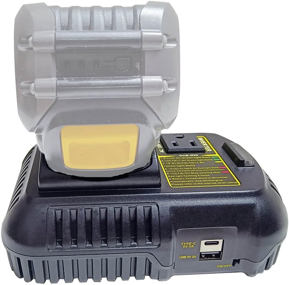 Amazon.com: Power Inverter for DeWALT 20V MAX Battery(NO Battery ...