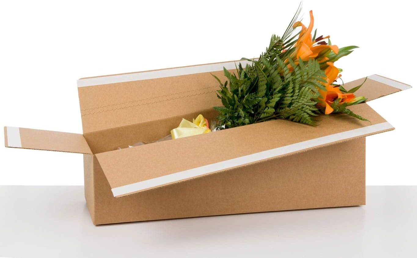 DS Smith ePack 598 x 229 x 165 mm (23x9x6'') Cardboard Flower Shipping ...