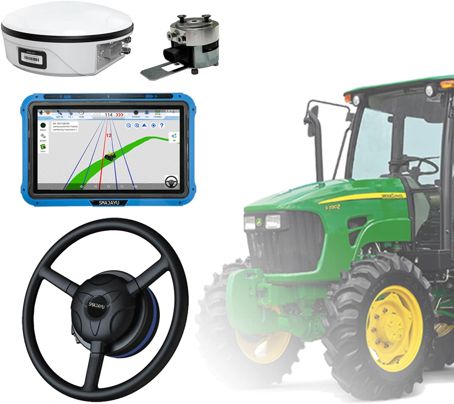 Amazon.com: SMAJAYU JY305 Tractor GPS Guidance System and Autosteer ...