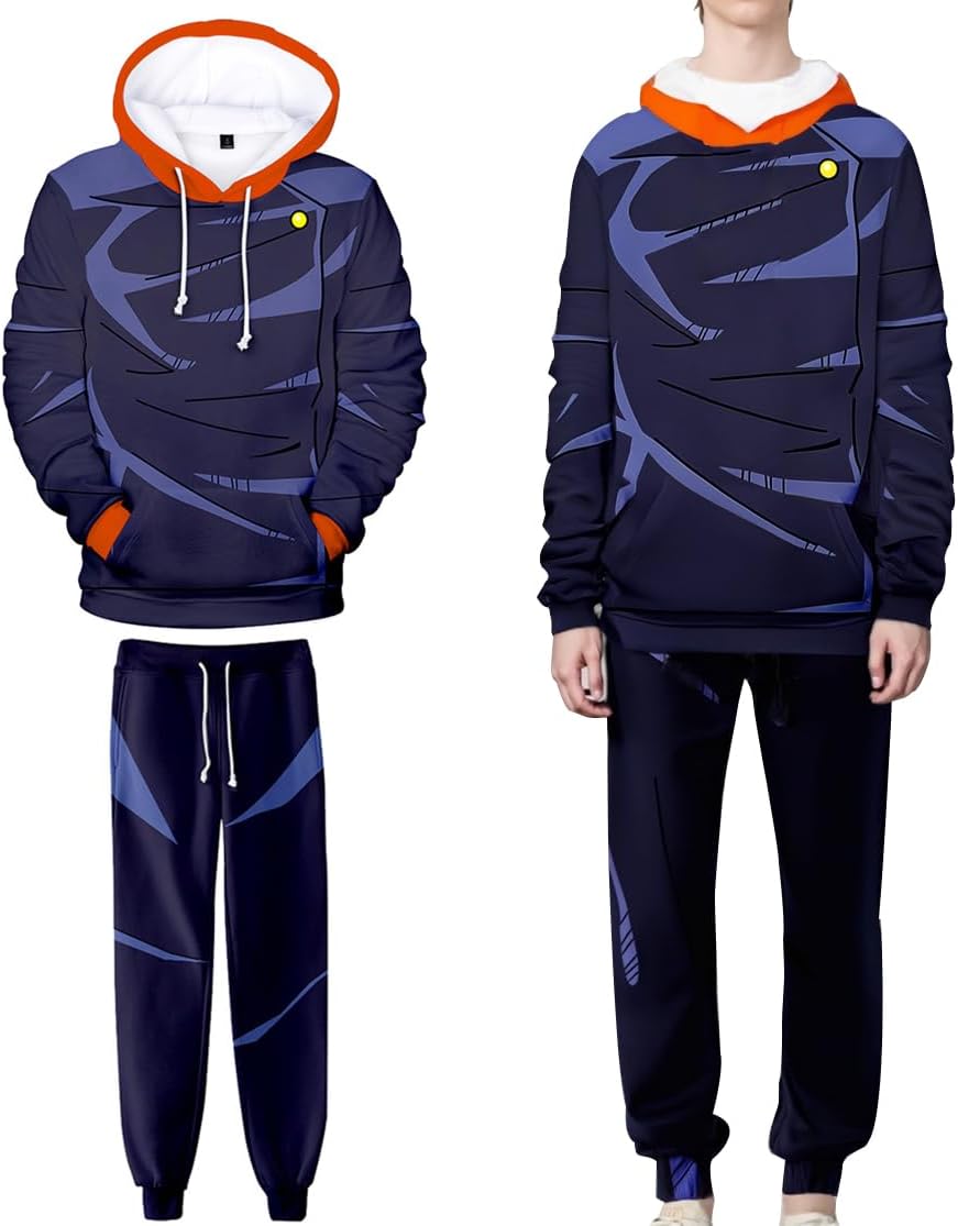 Anime Hoodie and Sweatpants Set Novelty 3D Hoodies JJK Cosplay ...