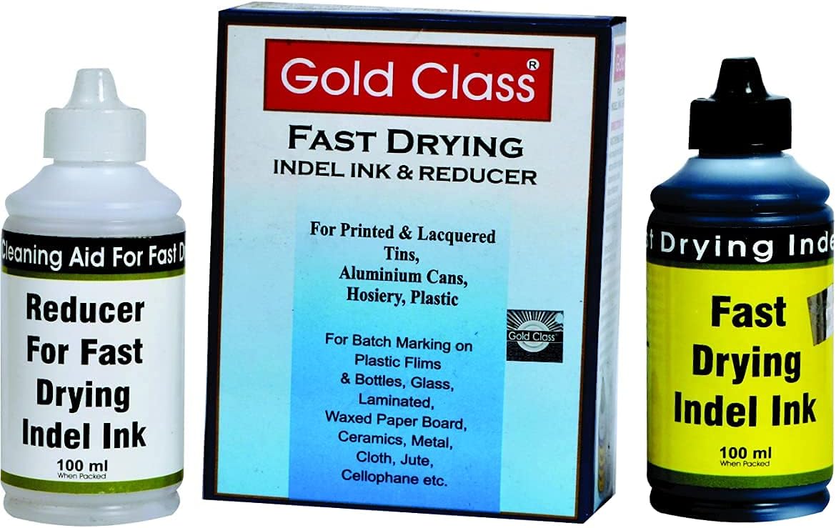 Noris Fast Drying Permanent Ink for All Non Porous Surfaces (Blue) 50ml ...