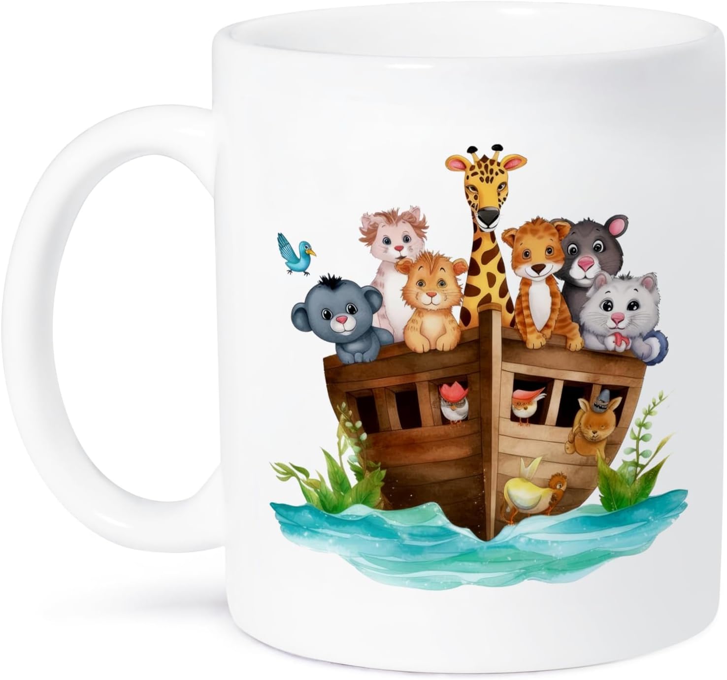 Amazon.com: 3dRose Coffee Mug, Size - 15oz - Noahs Ark Illustration ...