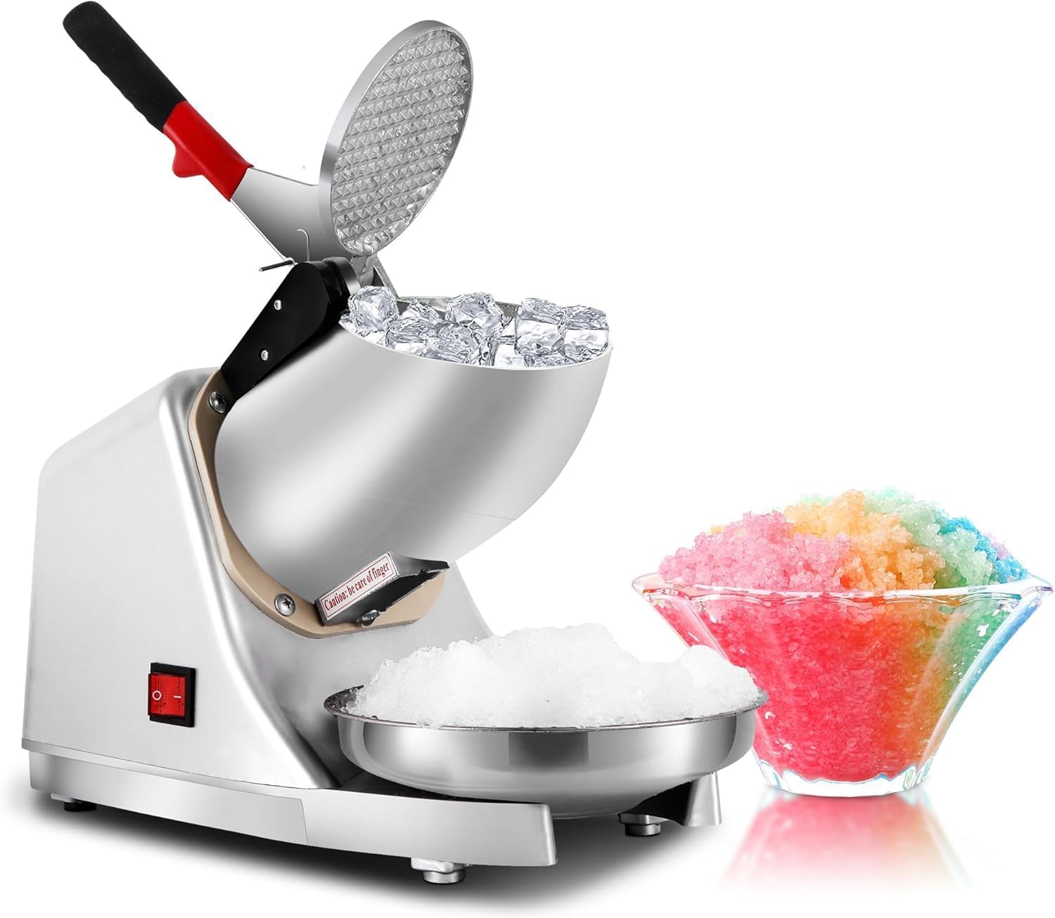 Cloud Market 300W Electric Ice Shaver Machine | Ice Crusher & Snow Cone ...