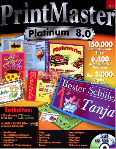 PrintMaster Platinum 8.0. 10 CD- ROM für Windows 95/98 : Amazon.de: Software
