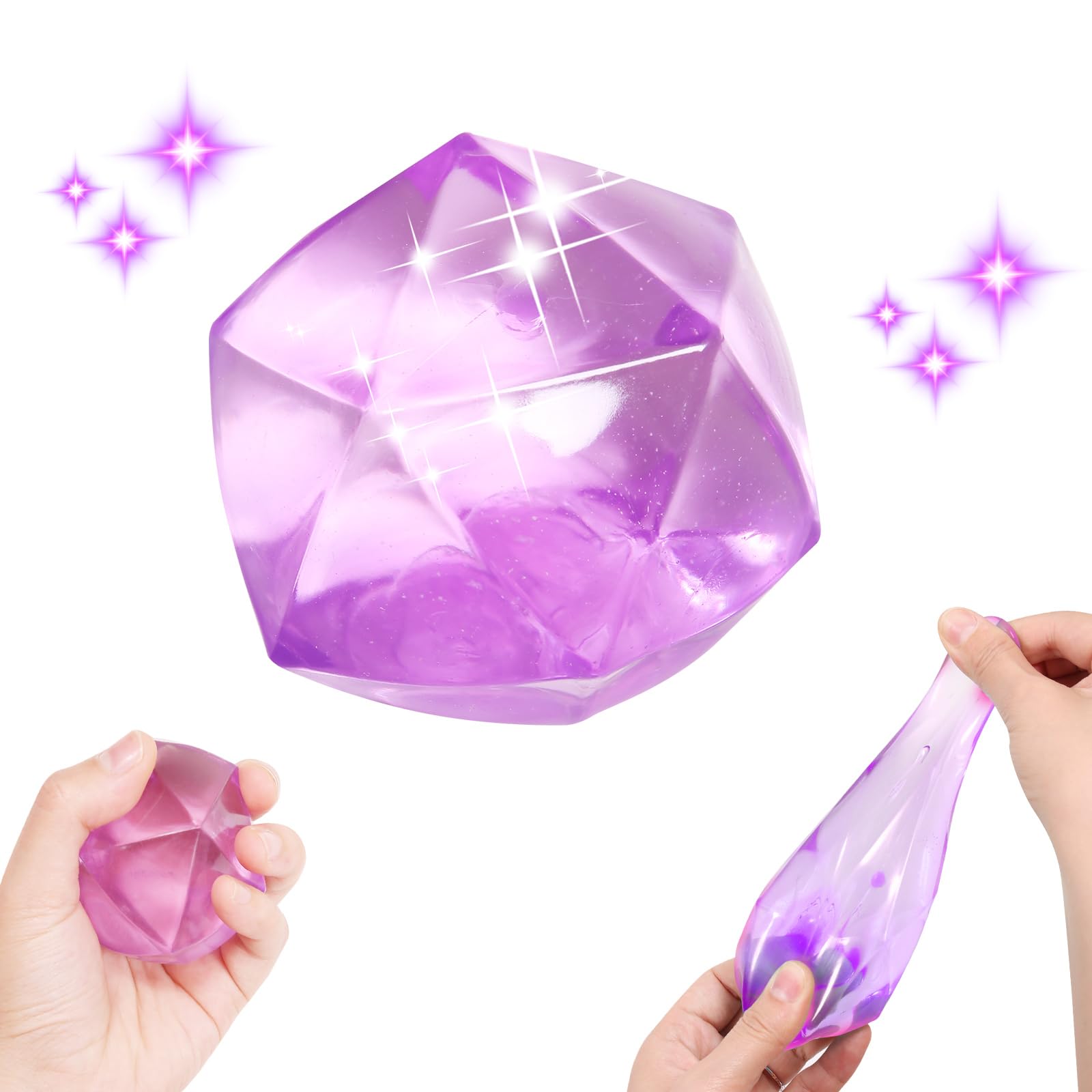 Amazon.com: 1pcs Purple Big 2.45 Stress Cube Masonry Ice Squishy Stress ...