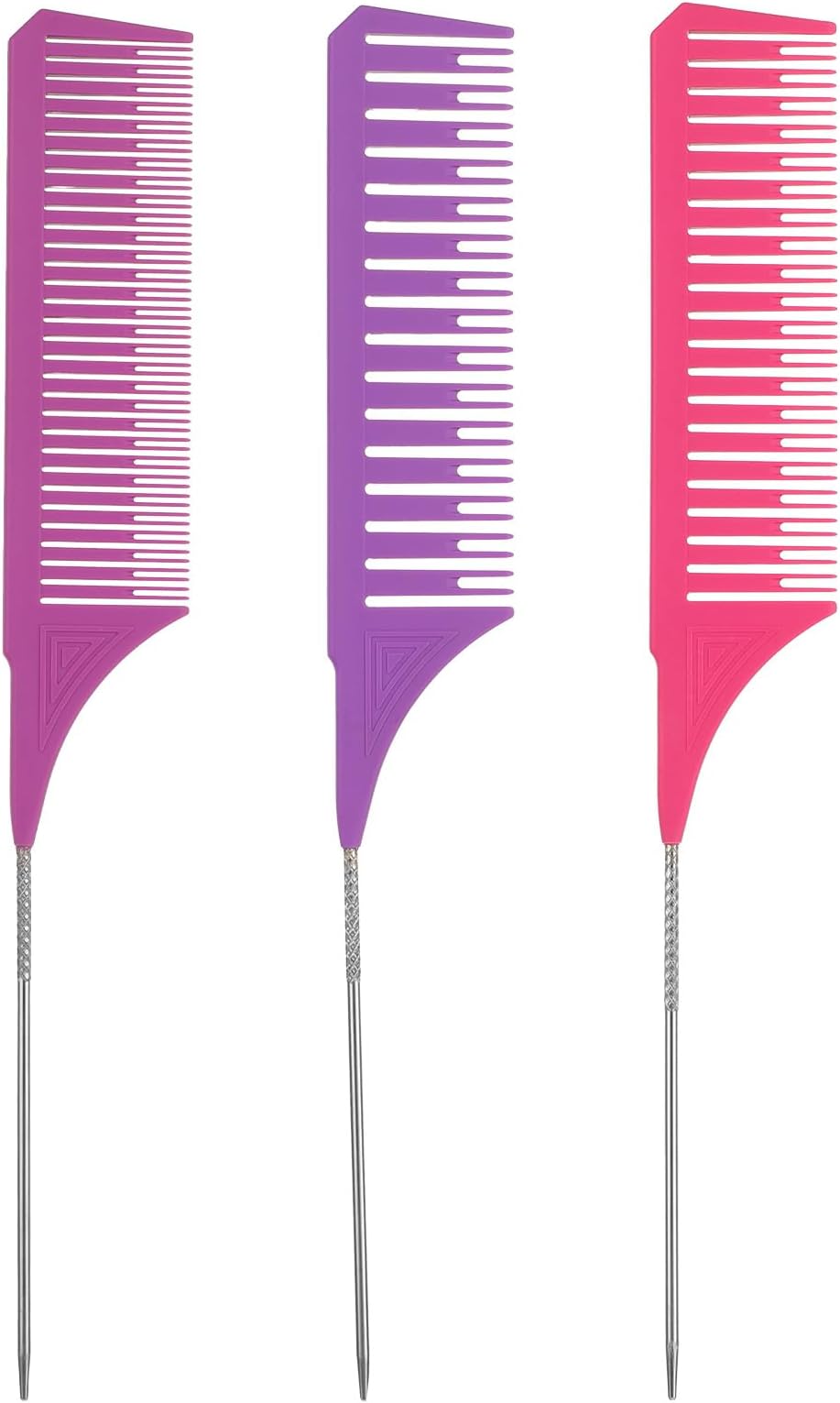 Amazon.com : 3 Sizes Premium Highlighting Comb Set Professional Weaving ...