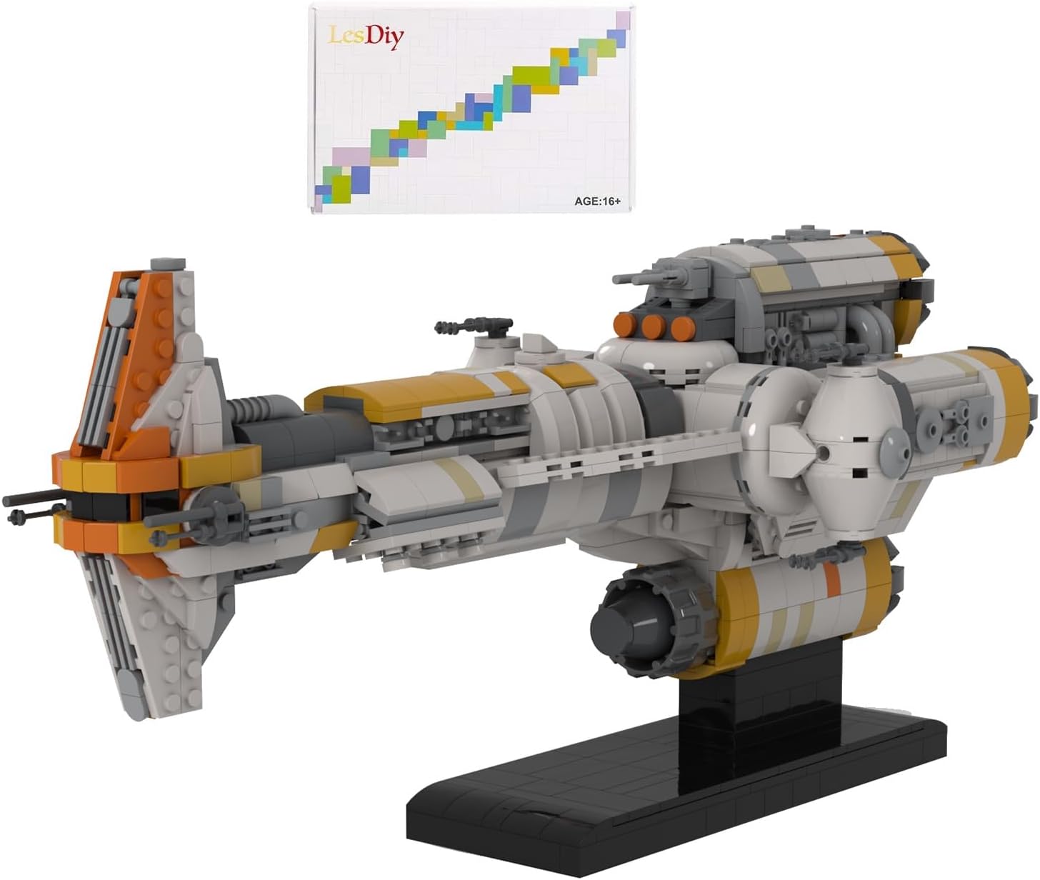 Amazon.com: SUPERFLEX 1609Pcs Spaceship Model Building Blocks, Sci-fi ...