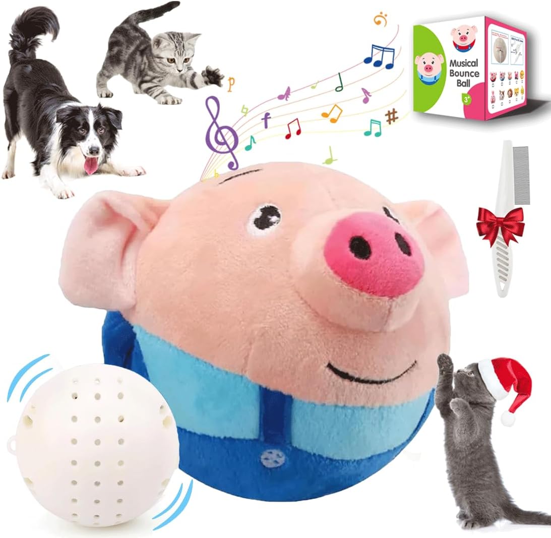 Amazon.com : Moving Dog Ball Active Moving Pet Dog Plush Toy, Talking ...