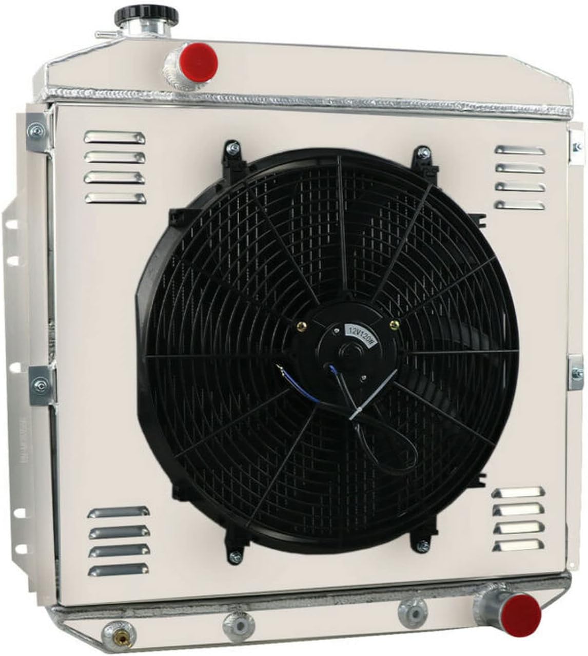 Amazon.com: Enignelooc 3 Row Aluminum Radiator Shroud Fan Relay for 1953-1956 Ford F-100 Pickup ...