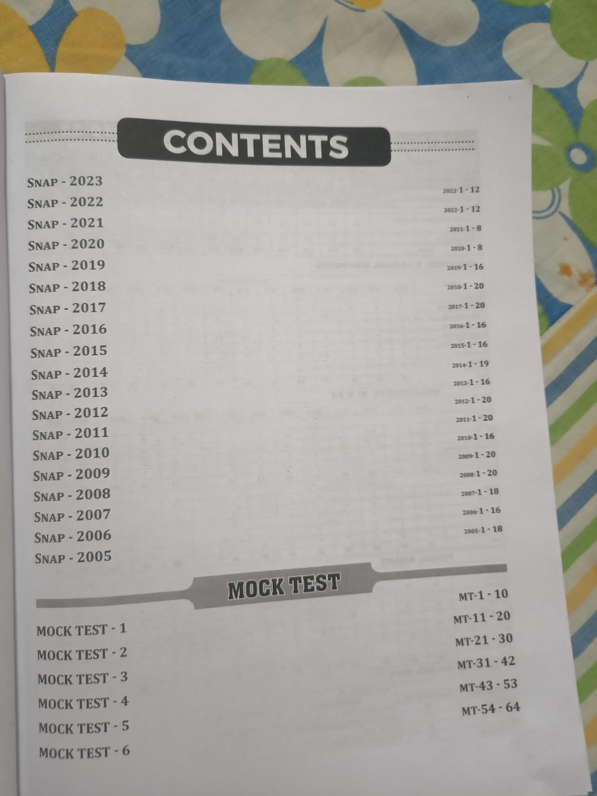 Buy 19 Year-wise SNAP Previous Year Solved Papers (2005 - 2023) with 5 ...