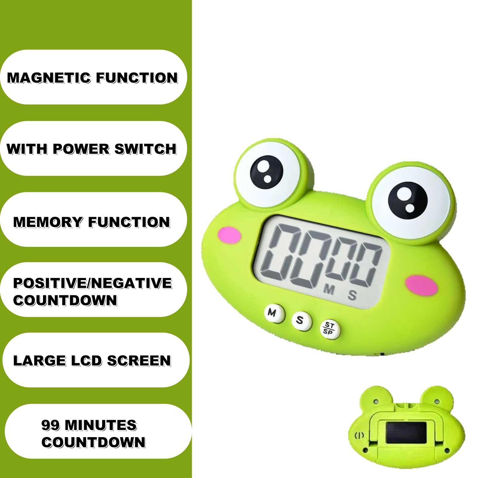 Kitchen Timer,Digital Kitchen Timer Magnetic,Cute Cartoon Animal ...