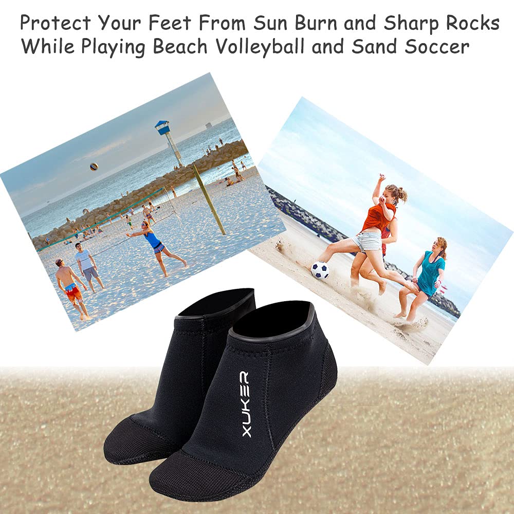 Snapklik.com : Neoprene Water Socks 3mm, Sand Proof Beach Volleyball ...