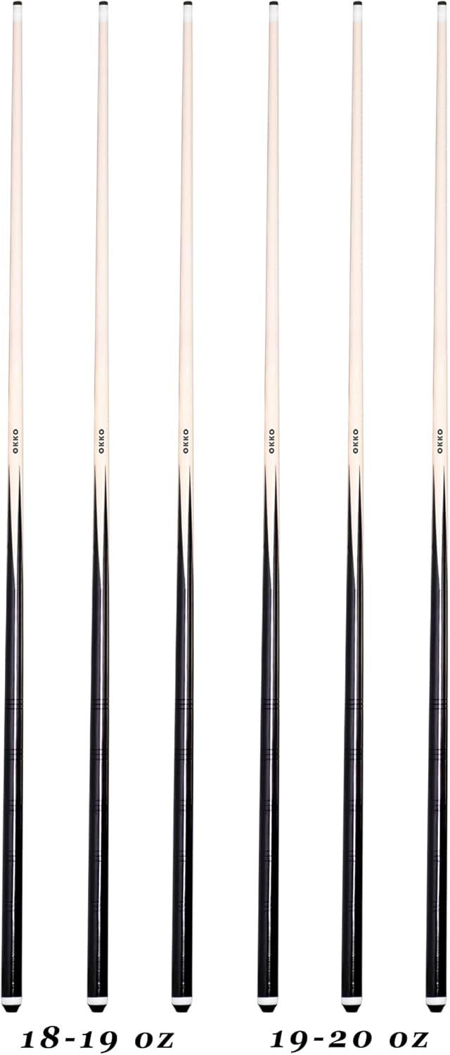 Amazon.com : OKKO 1-Piece Pool Billiard House Bar Cue Sticks 57”, Glue ...