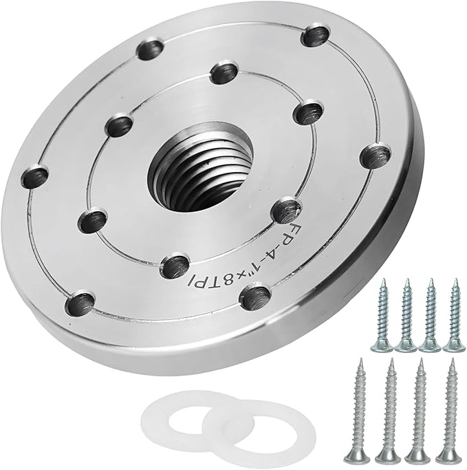 Wood Lathe Faceplate, Alloy Steel Face Plate with Screw Mounting Holes ...