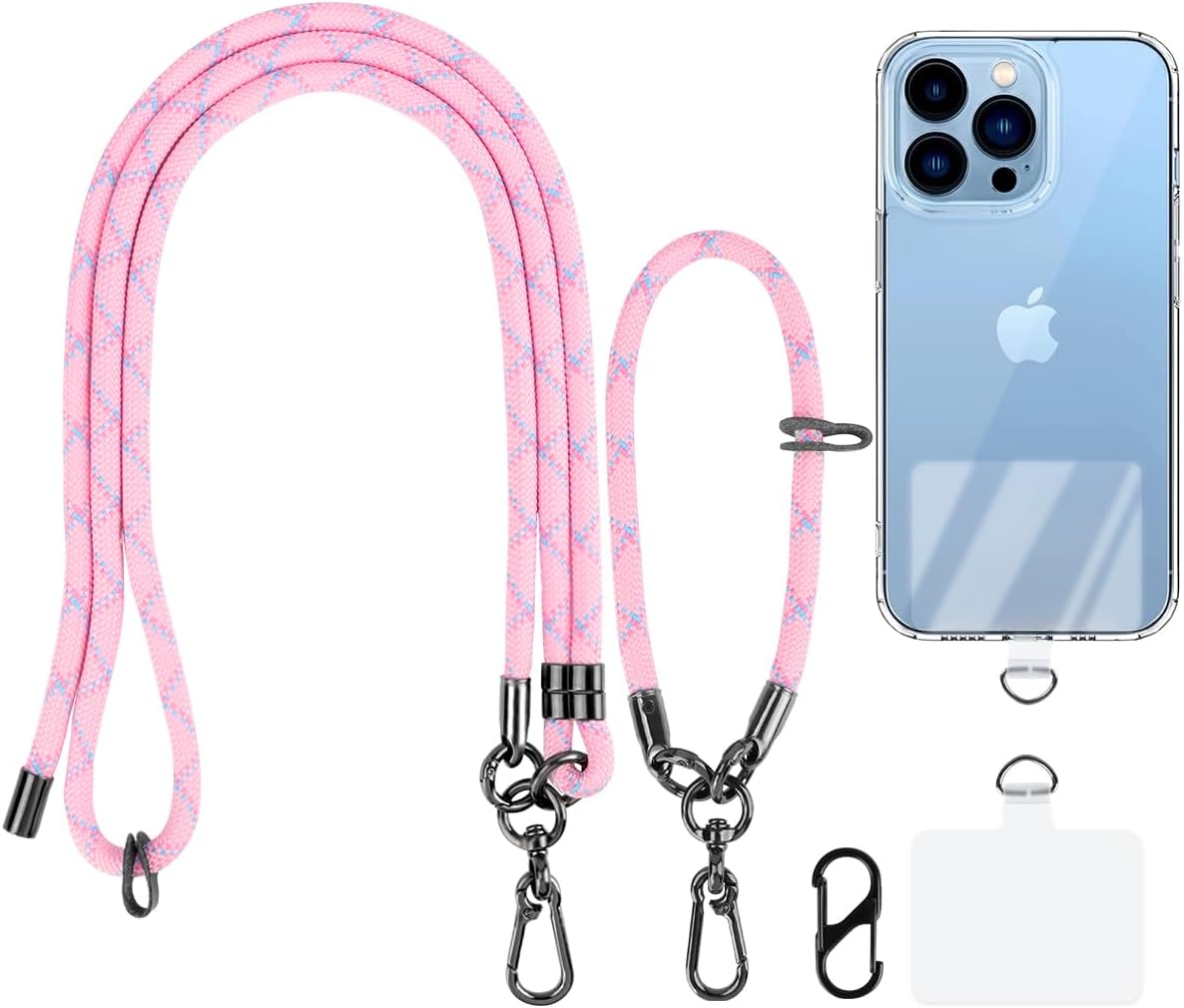 Amazon.com: AULEEP Universal Cell Phone Lanyard Crossbody, 2Pcs ...