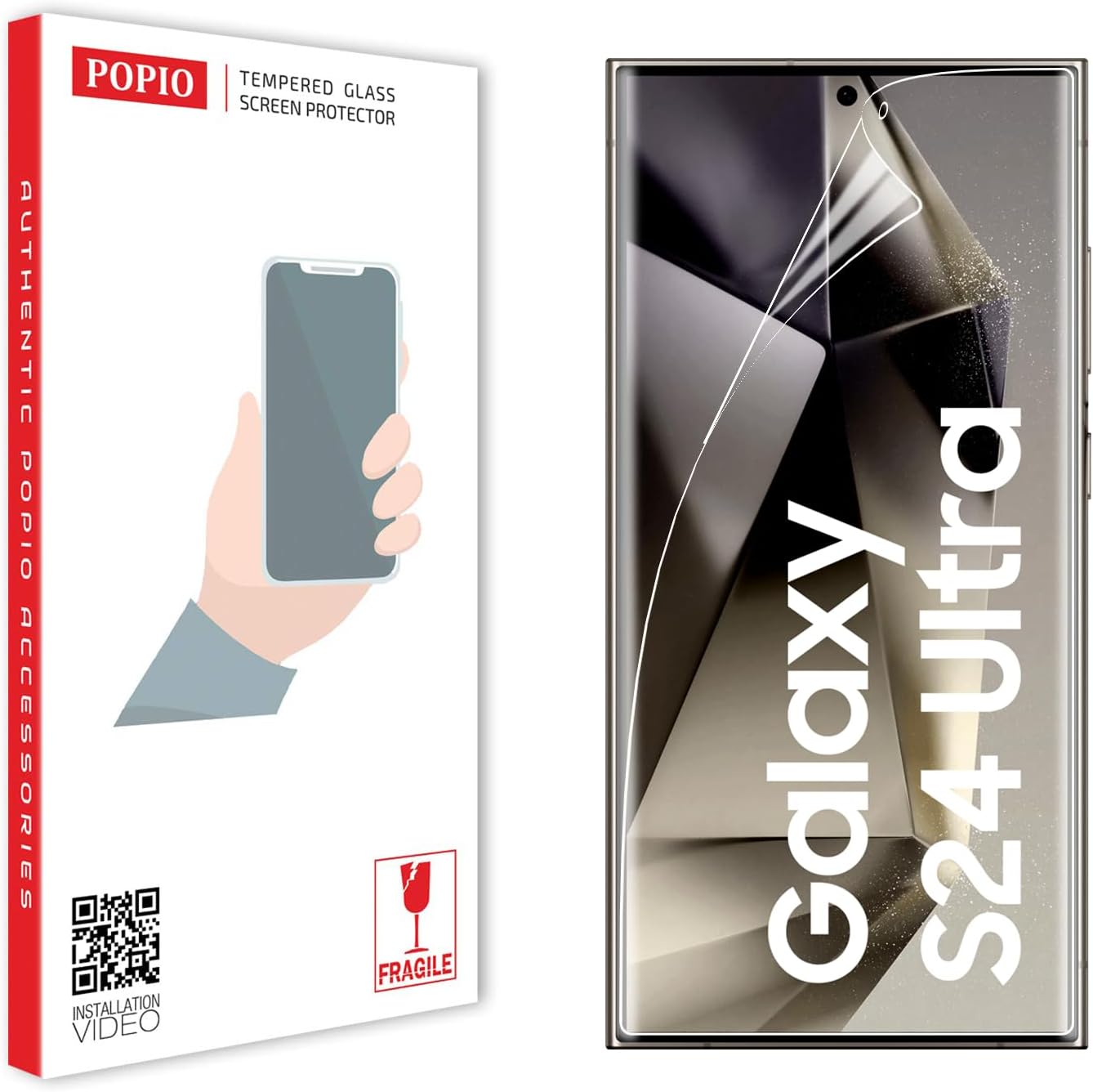 POPIO Acrylic Screen Guard For Samsung Galaxy S24 Ultra 5G Cellphone ...