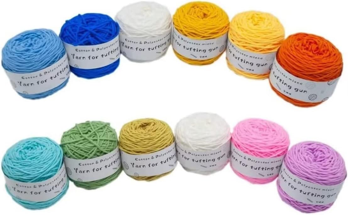 Amazon.com: Yarn for tufting Gun,Cotton and Poly Mixed Tufted Yarn,Rug ...
