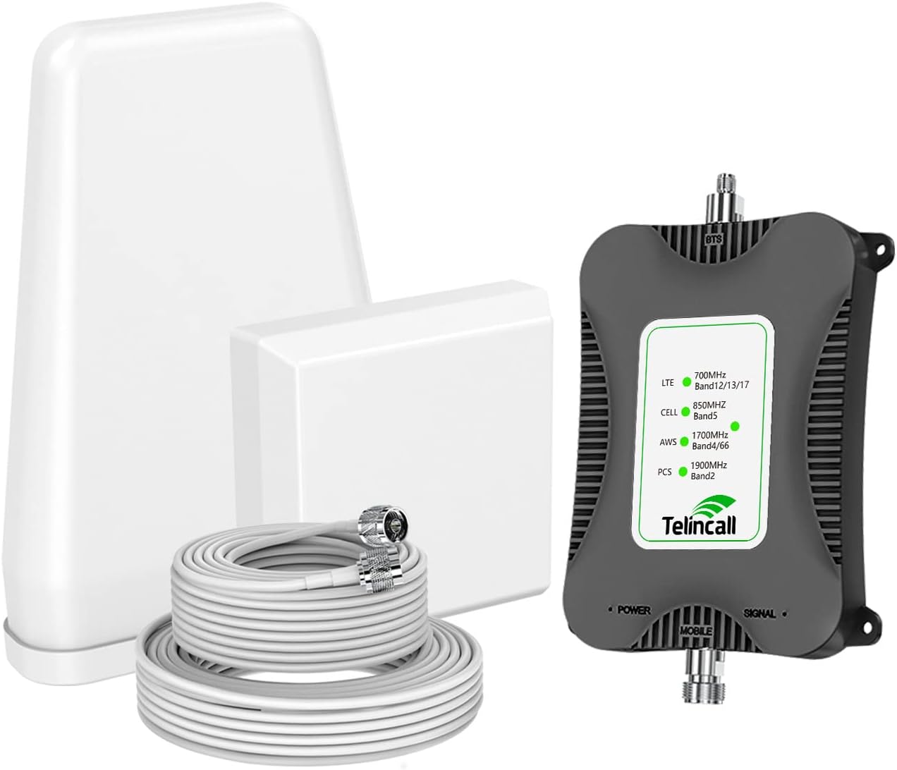 Amazon.com: Cell Phone Booster Boosts 700/850/1700/1900/2100Mhz 3G/4G ...