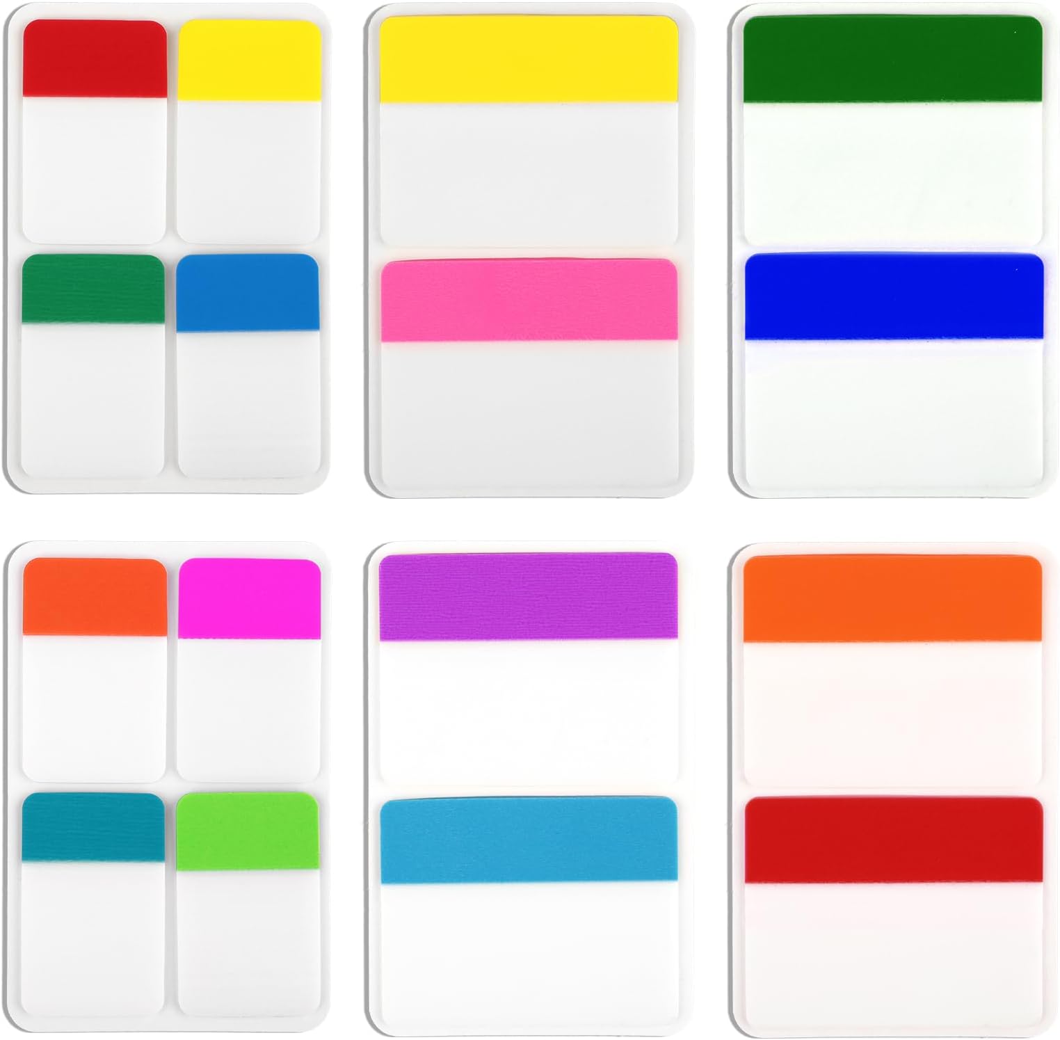 320PCS Sticky Index Tabs Transparent Sticky Notes Colored Page Markers ...