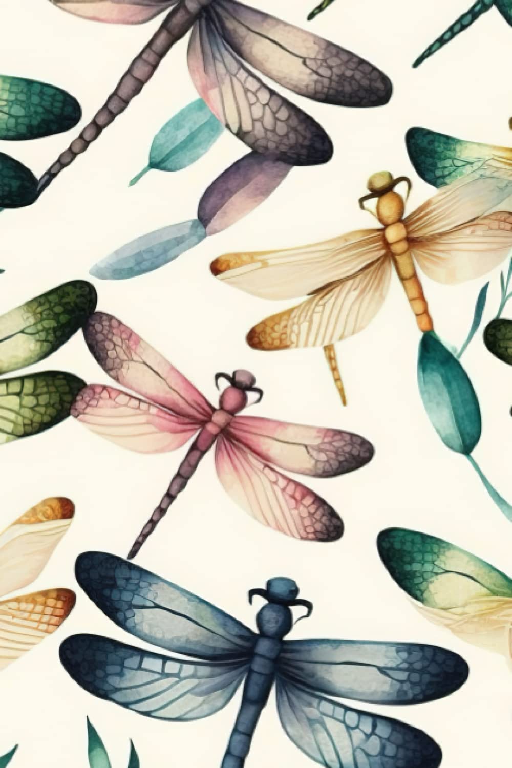 Watercolor Dragonflies Journal/Notebook: 6x9 with 120 Lined Pages ...