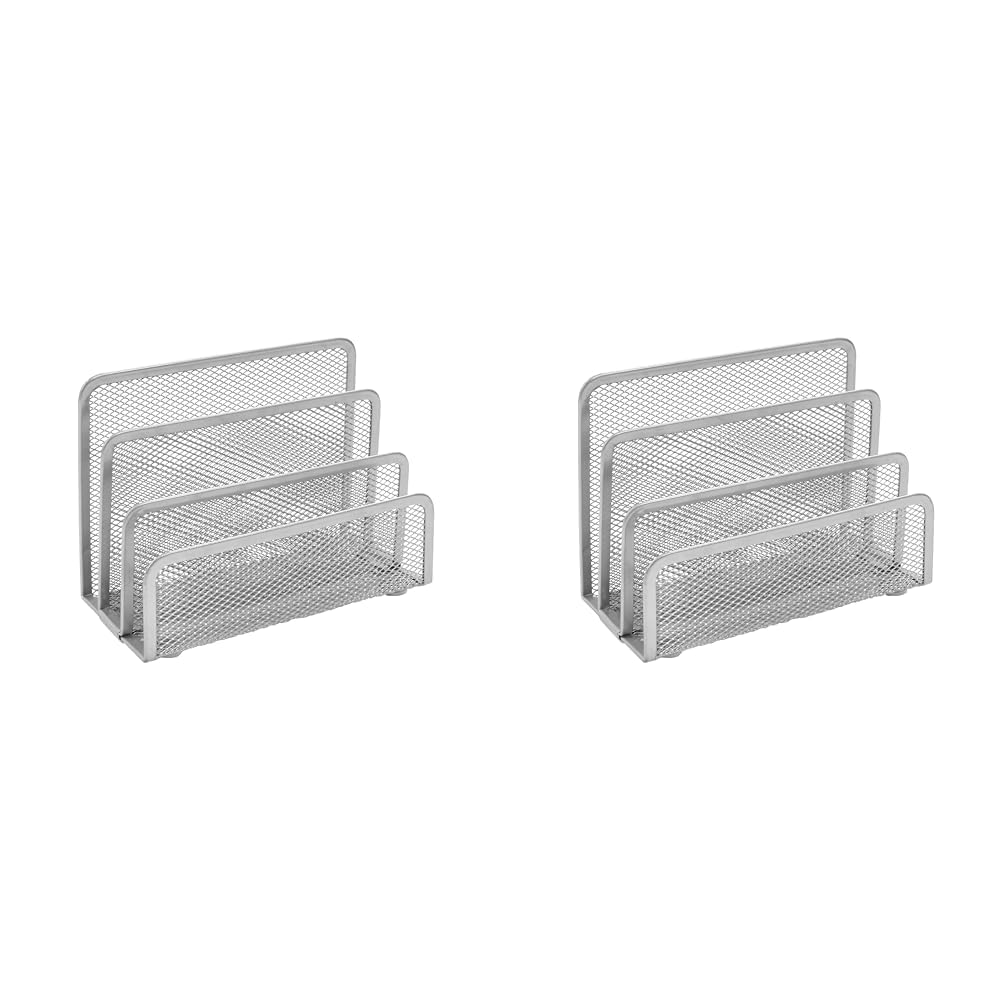 Osco Mesh Letter Holder - Silver (Pack of 2) : Amazon.co.uk: Stationery ...