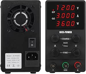 Amazon.co.jp: DC Power Variable 4 Digit USB Adjustable Switching DC Lab ...