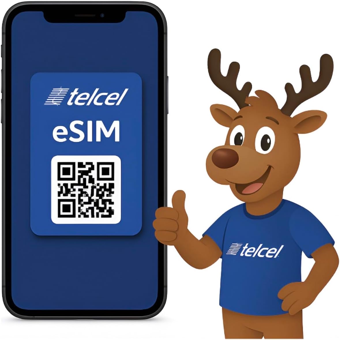 Genérico Telcel eSIM Prepago Amigo, Tarjeta SIM Digital no Incluye ...