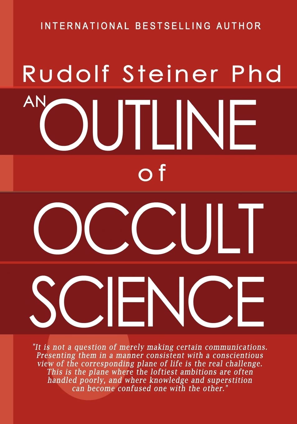 Amazon.com: An Outline of Occult Science: 9781460936375: Steiner Phd ...