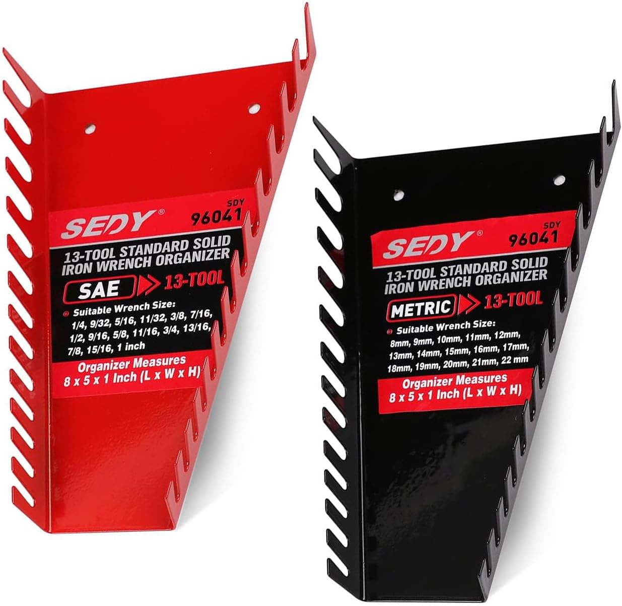 Amazon.com: 26-Pack Metal Wrench Organizer Set, Wall Mounted Wrench ...