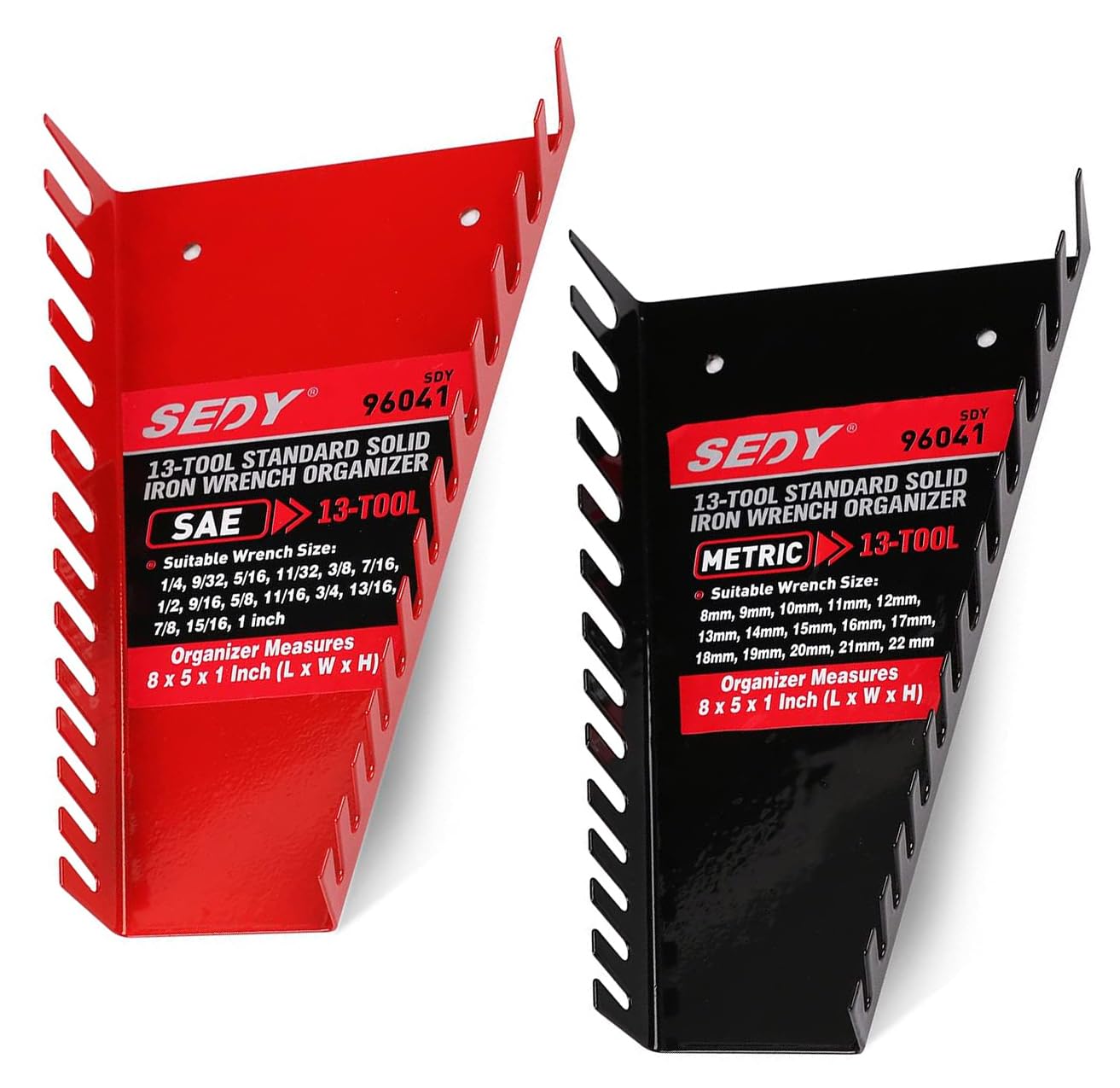 Snapklik.com : 26-Pack Metal Wrench Organizer Set, Wall Mounted Wrench ...