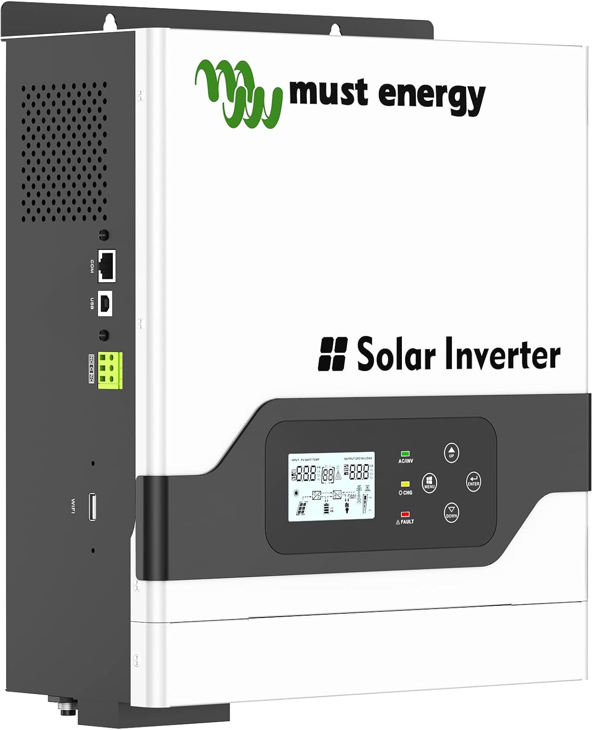 MUST ENERGY Inversor Solar híbrido de Onda sinusoidal Pura de 24V 3KW ...
