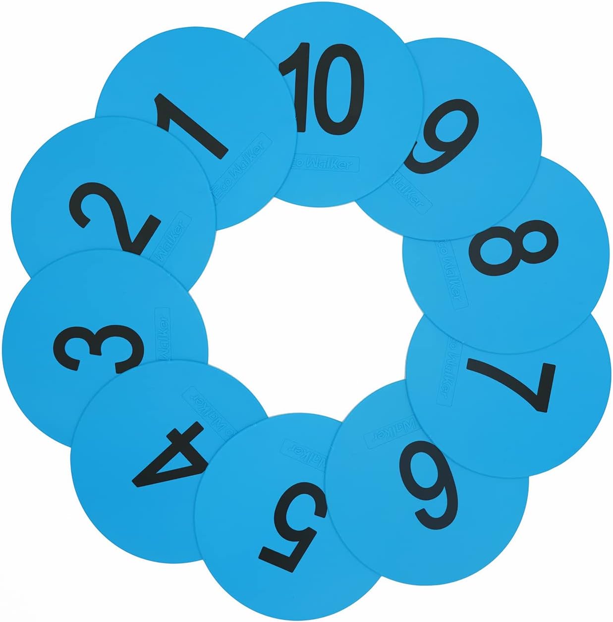 Amazon.com : Eco Walker 6inch Numbered Spot Markers Flat Floor Spot Non ...