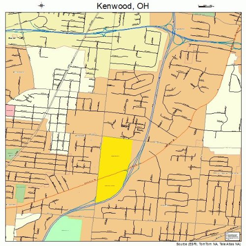 Amazon.com: Large Street & Road Map of Kenwood, Ohio OH - Printed ...