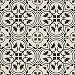Amazon.com: 12x12 Flora Black White Encaustic Ceramic Tile (one Piece ...
