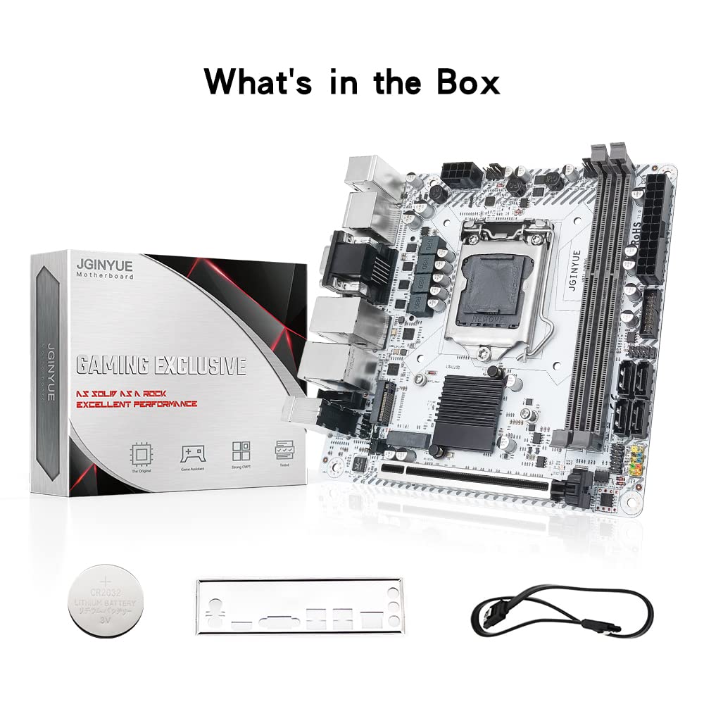 JINGYUE LGA 1150 Gaming Motherboard, Intel H97 Mini ATX Desktop ...