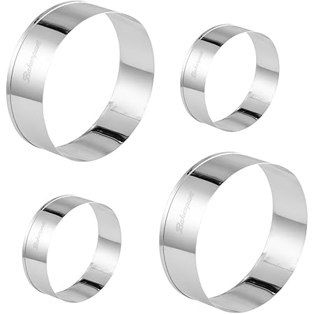 Amazon.com: Bakerpan Stainless Steel Round Cookie Cutter Set, Circle ...