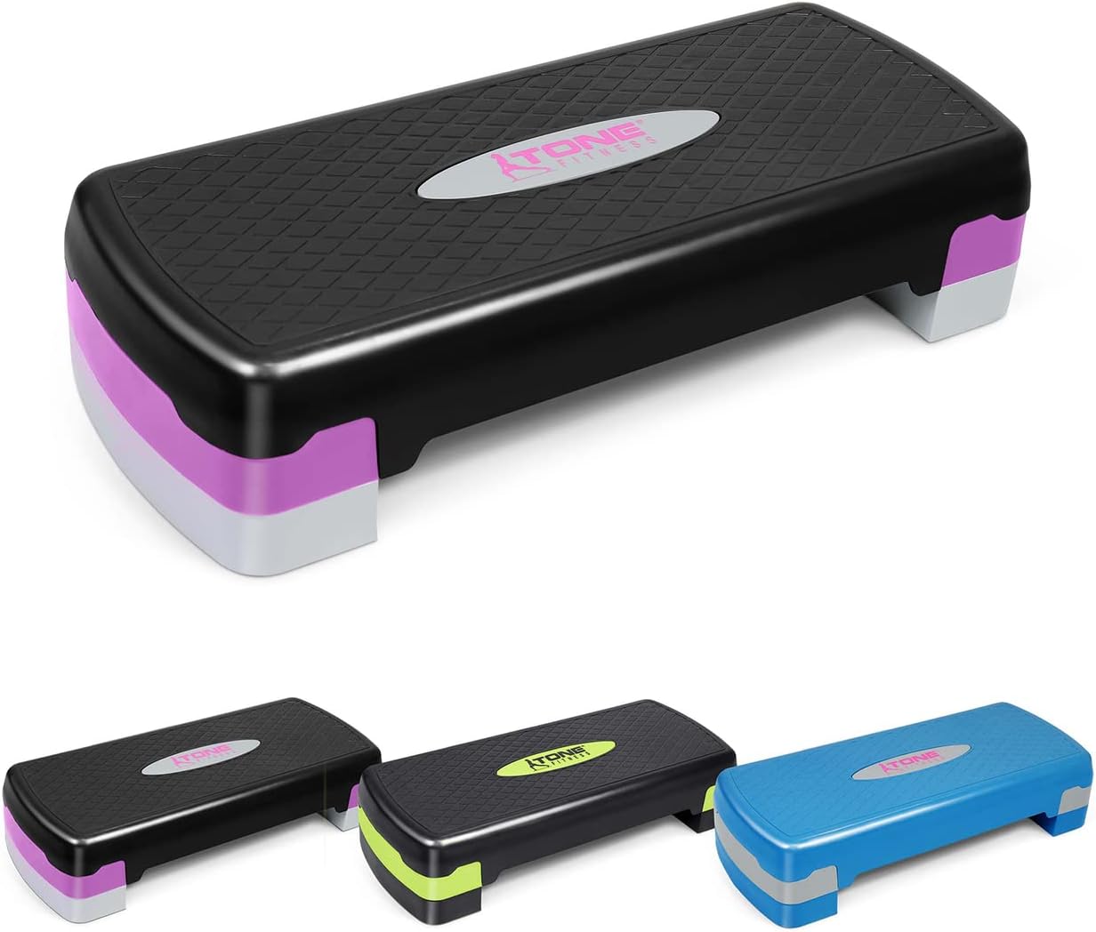 CAPHAUS Aerobic Stepper Adjustable Height 2 Level Risers Workout ...