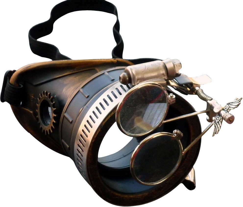 Amazon.com: Steampunk Victorian Goggles welding Glasses monocle clear ...