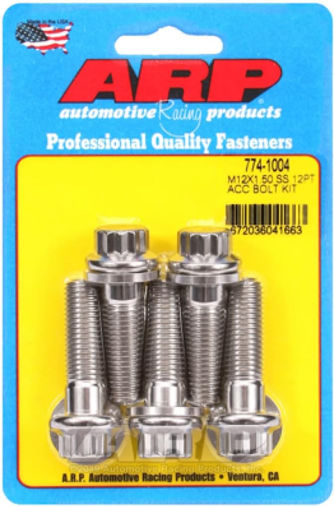 Amazon.com: ARP 12pt Bolts M12 X 1.50 X 40 Stainless Steel : Automotive