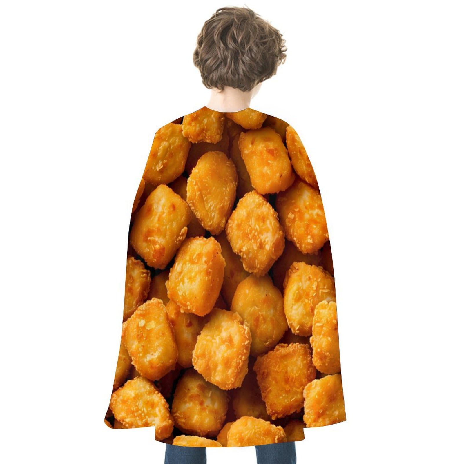 Amazon.com: Chicken Nuggets Cape Print Halloween Cloak Shawl Party ...