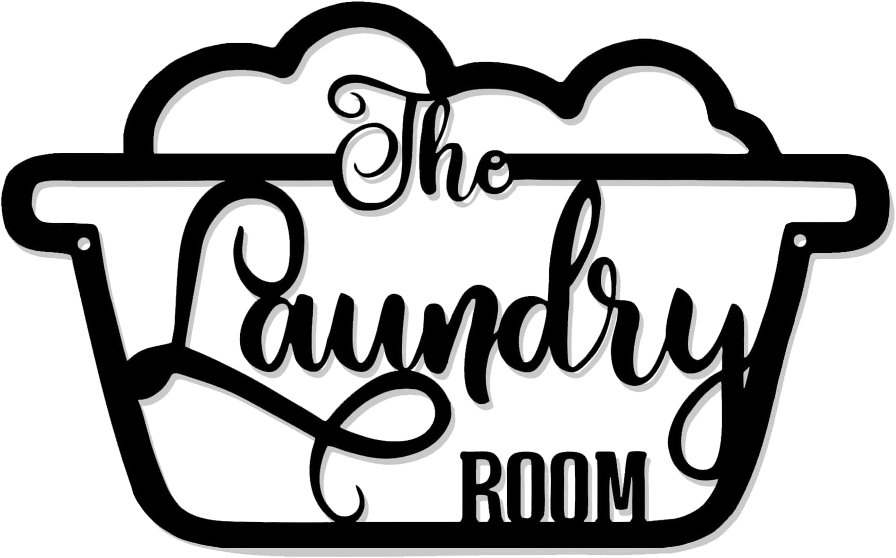 Amazon.com: Zhengmy 2 Pieces Laundry Room Decors Retro Metal Tin Signs ...